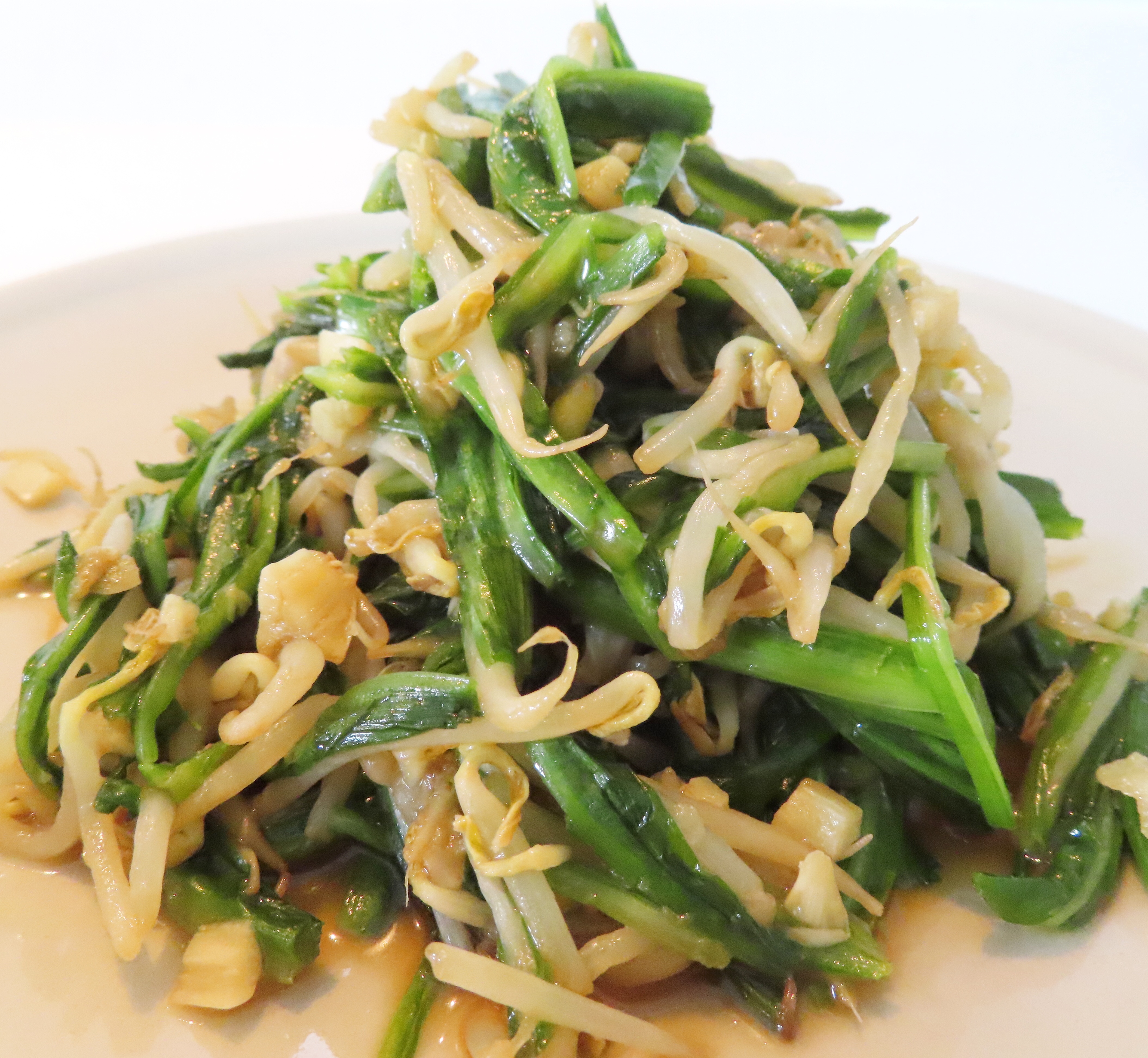 Qing Long Cai & Bean Sprouts Stir-fry | Cooking For Fun